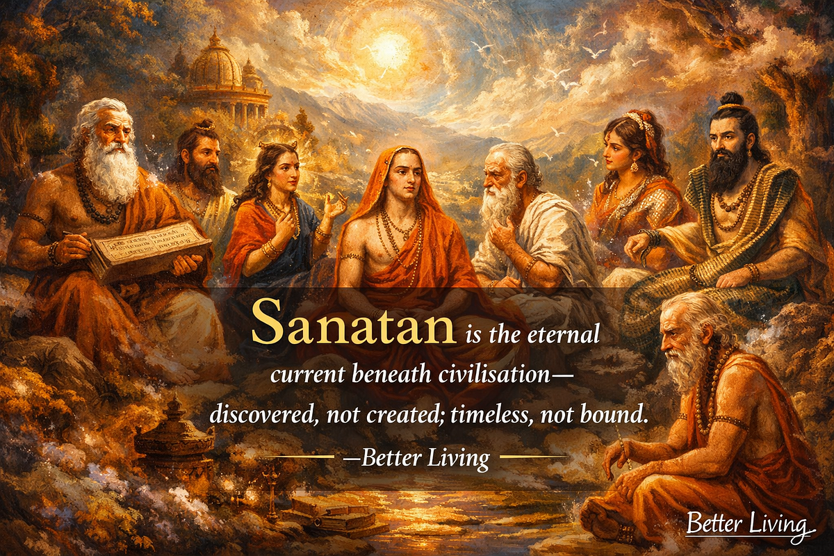 Sanatan: The Eternal Current Beneath Civilization. | by Sanjay ...
