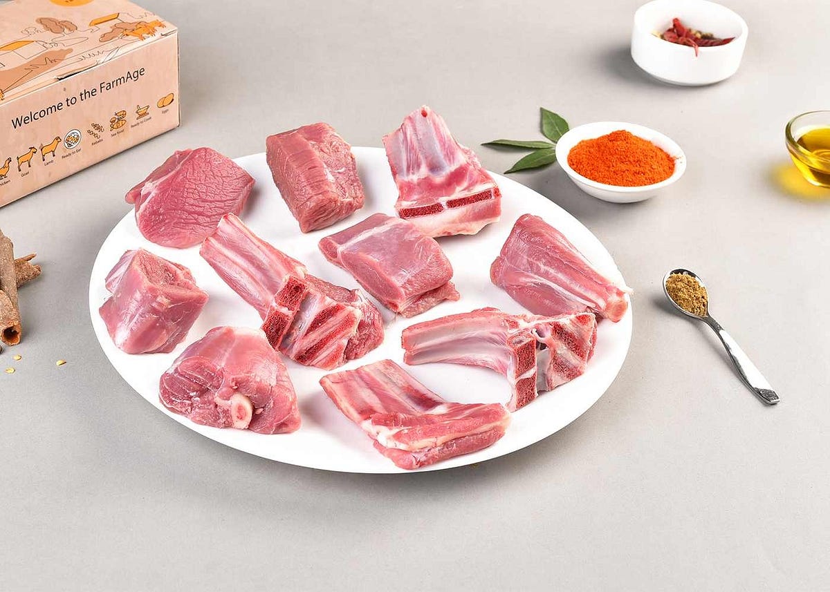 Goat Curry Cut- Shoulder, Chaamp, Puth Meat Online - AOV FarmAge - Medium