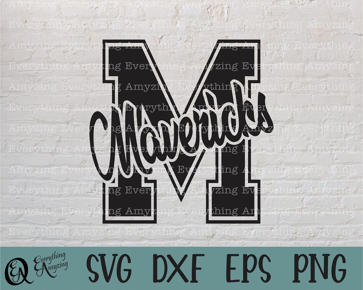 Mavericks svg, Mavericks Mascot svg, Mavericks School Spirit, Mavericks ...