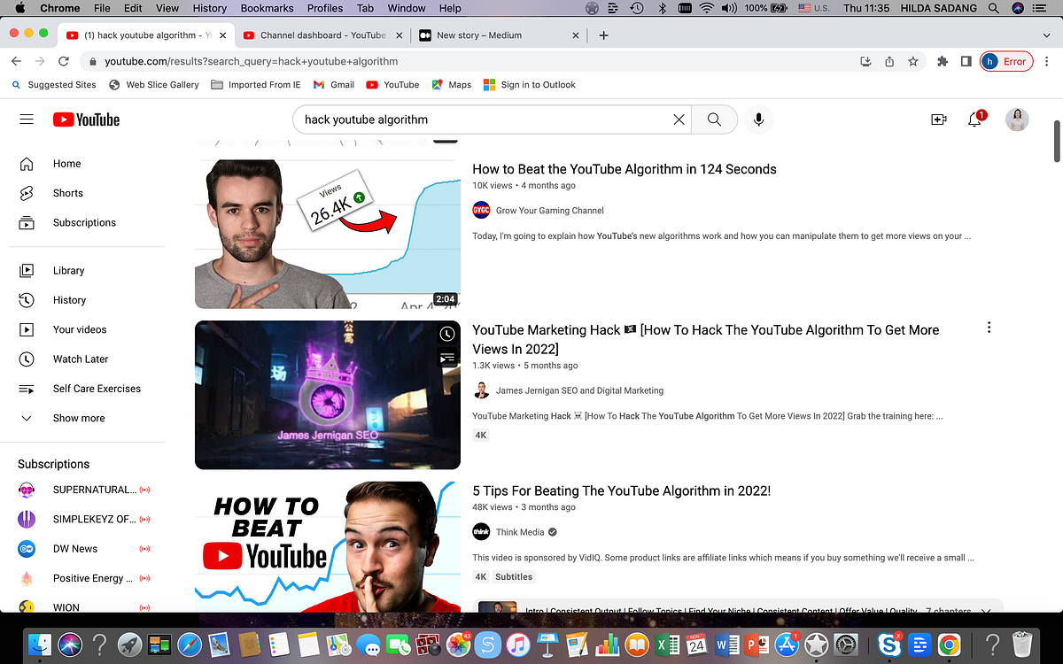 Can you really hack YouTube algorithm? | by hilda sadang | Medium