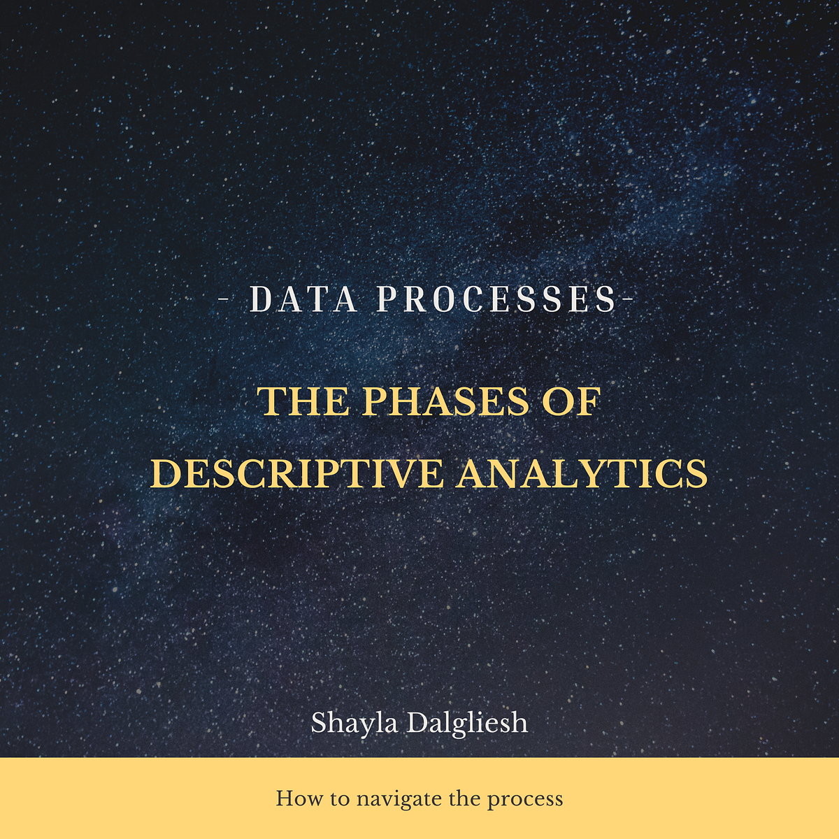 Phases of Descriptive Analysis. How to navigate the process | by Shayla ...