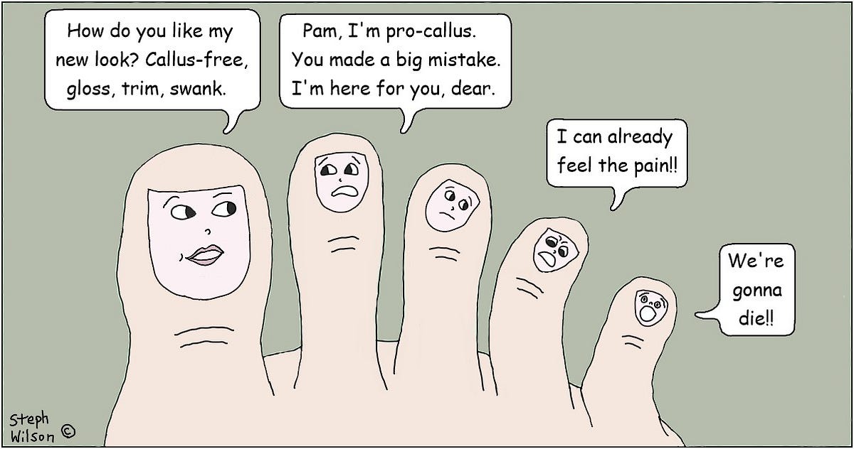 The Calluses — On Toe and Mind — Buffer Me For This Journey | by ...