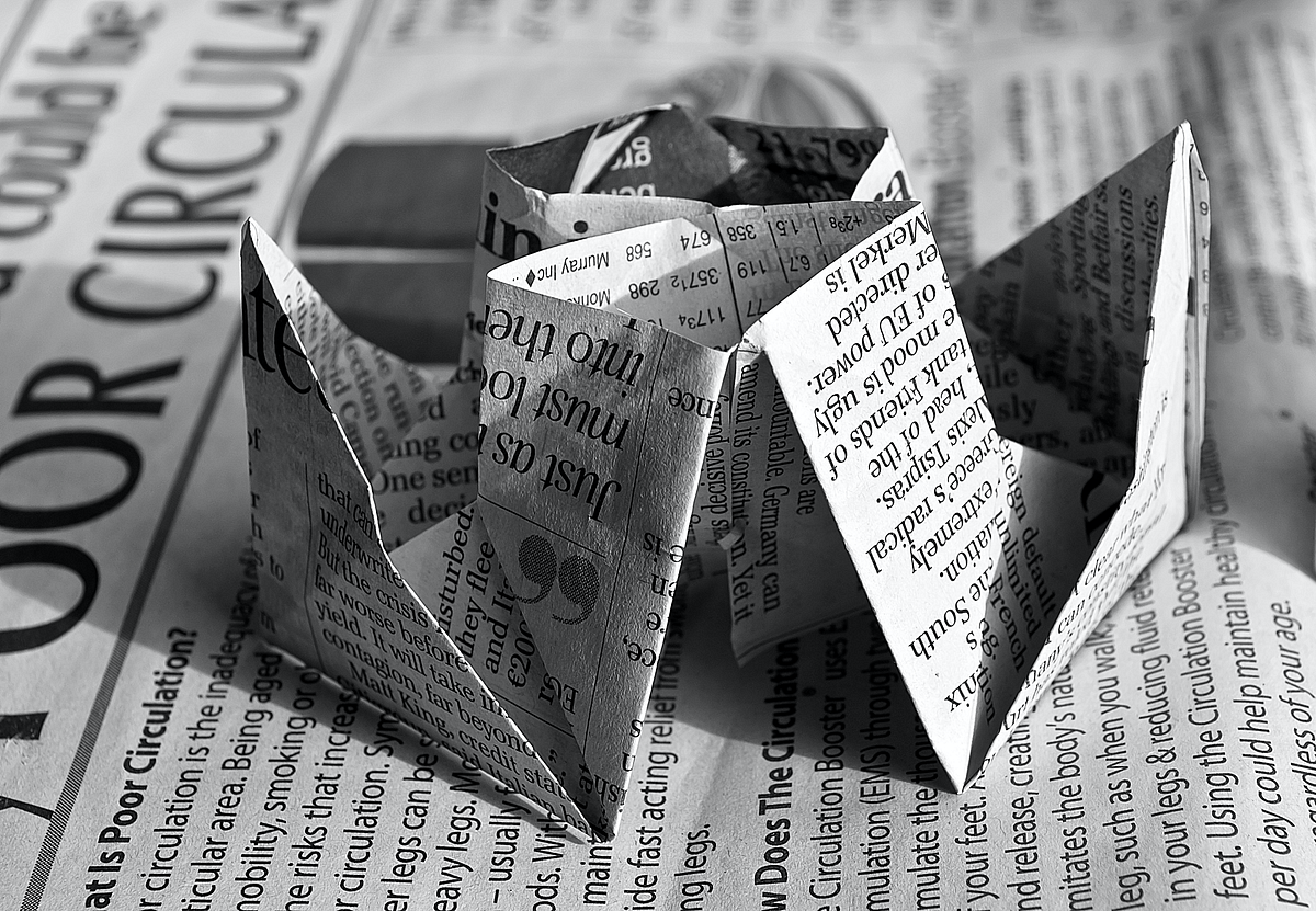 Topic modeling of newspapers. This content was originally published ...