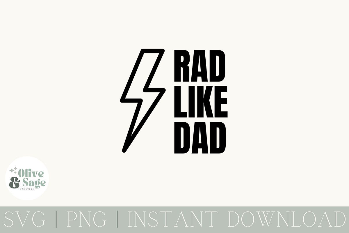 Rad Like Dad Svg Png, Toddler Graphic Tee Trendy Toddler Boy Shirt, Rad ...