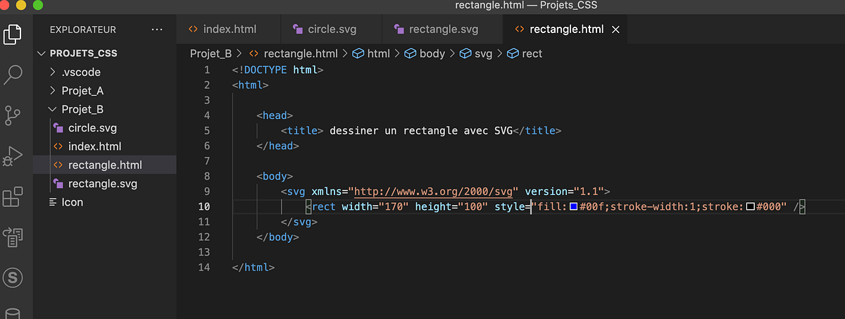 SVG : Comment dessiner des rectangles ? | by Boris Rose | Medium