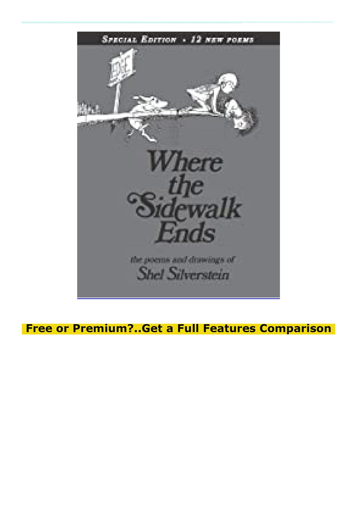 Read E-book Where the Sidewalk Ends Special Edition with 12 Extra Poems ...
