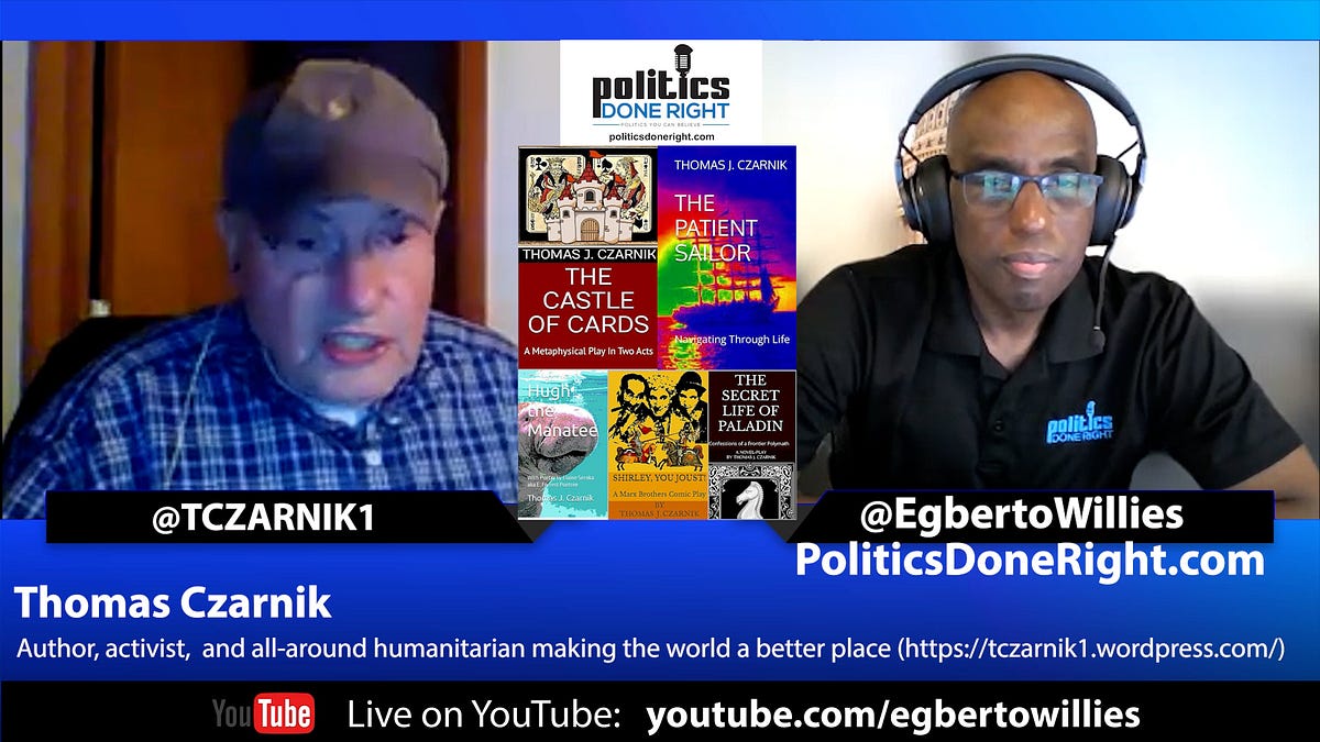 Thomas Czarnik, author & activist, talks about humanity, values ...