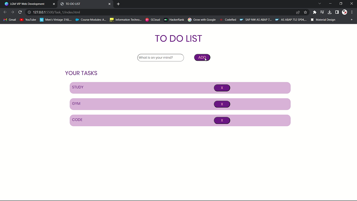 Let’s Grow More Web Development Internship April 2023 | by Tanish Bhajnik | Medium