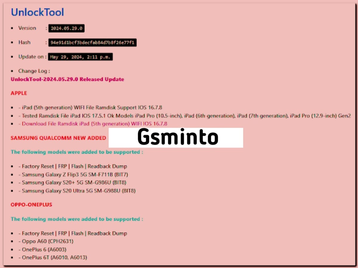 Unlock Tool 2024.05.29.0 Released [Latest Version] Unlock Tool 2024.05 ...