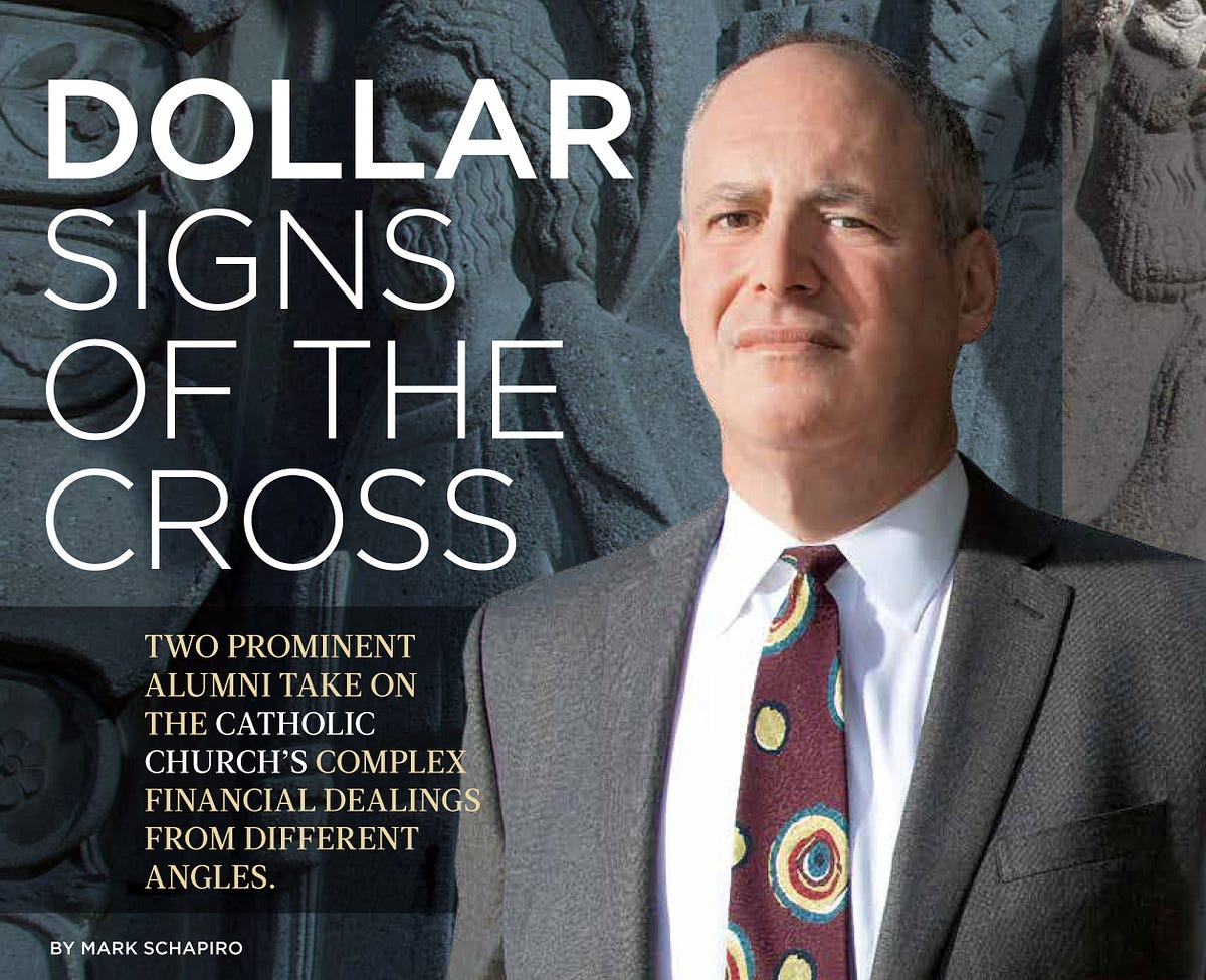 Dollar Signs of the Cross. Attorney James Stang ’80, who… | by UC ...
