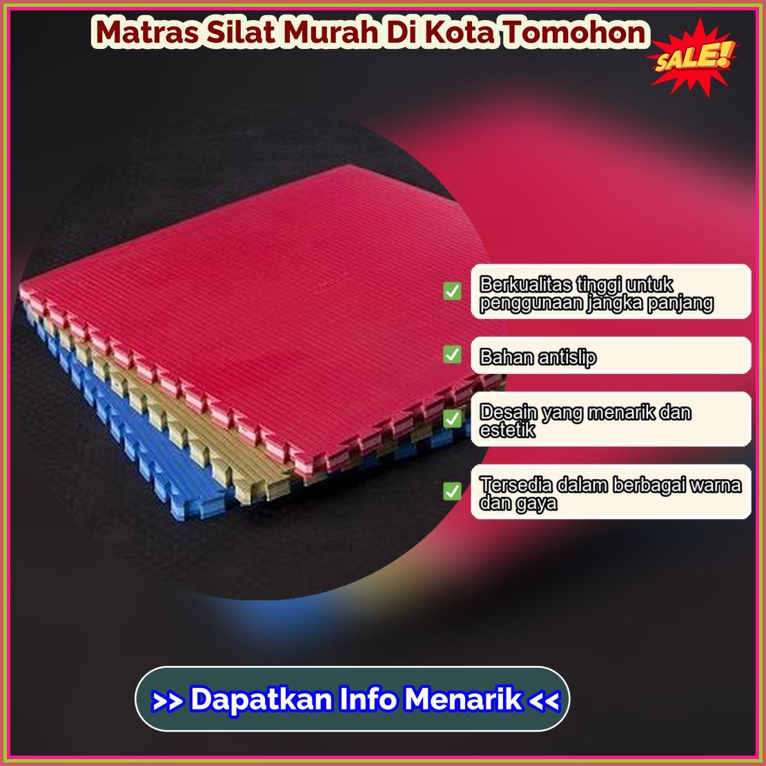Matras Silat Murah Di Kota Tomohon - Eva Mat Tebal - Medium