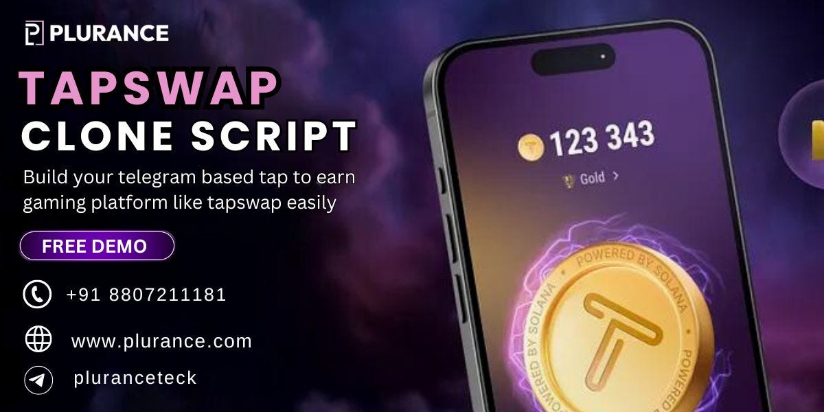 Build your telegram based tap to earn gaming platform like tapswap easily with tapswap clone ...