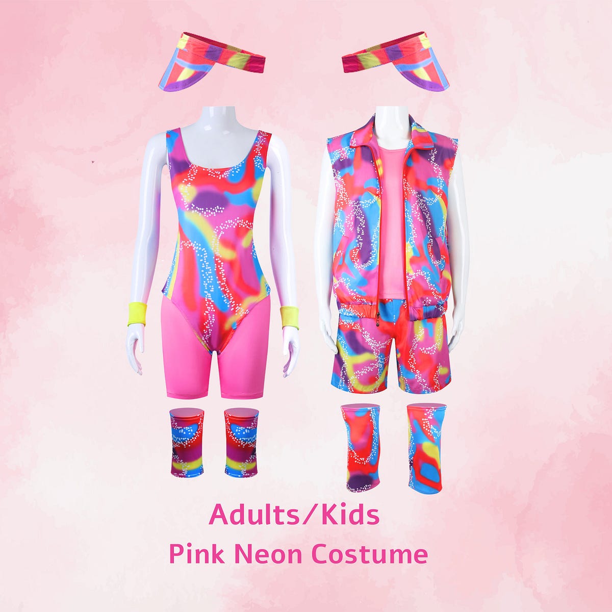 Neon Rollerblade Couple Outfits｜Adults&Kids Skater Costume | Margot ...