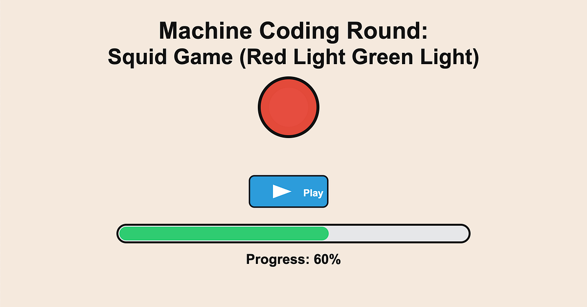 Machine Coding Round: Squid Game (Red Light Green Light) | by Rahul ...