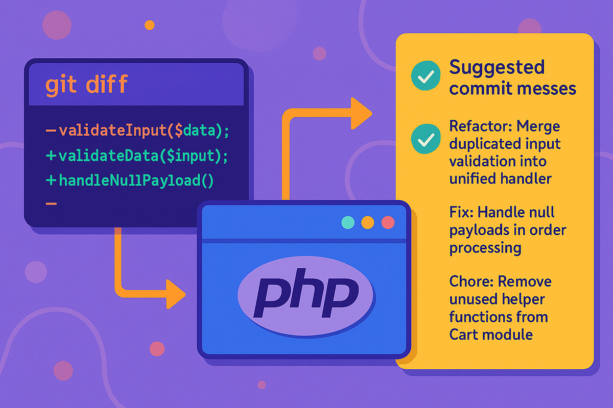 Using PHP to Offer Commit Message Suggestions Based on Diff Content | by Asian Digital Hub ...