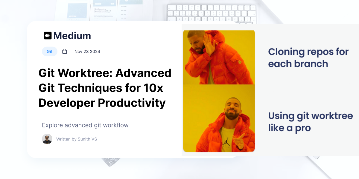 Git Worktree: Advanced Git Techniques for 10x Developer Productivity | by Sunithvs | Nov, 2024 ...