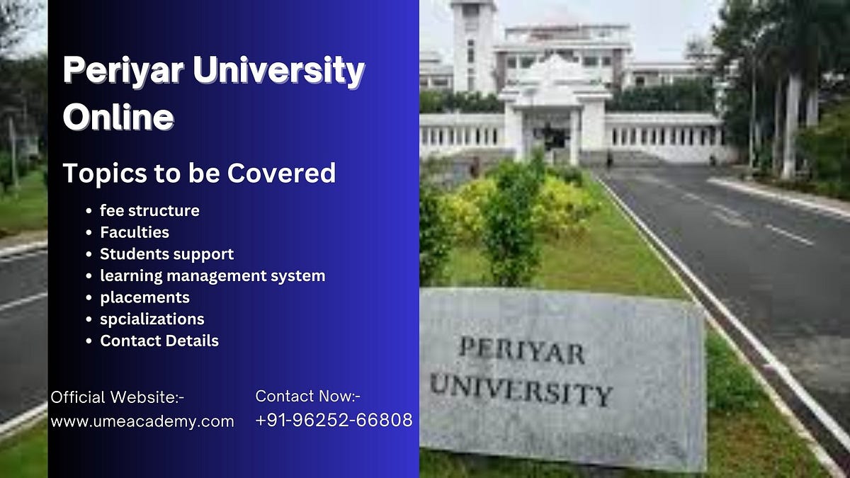 Periyar University OnlinePeriyar University Online - Monika Tiwari - Medium