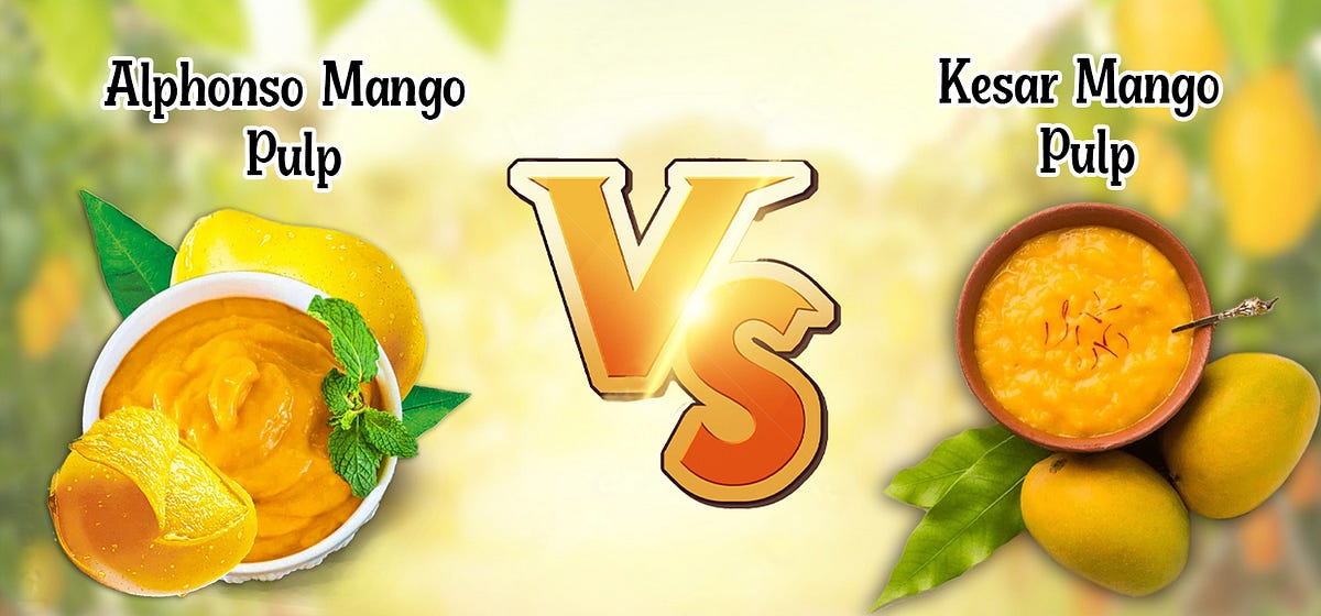 What is the difference between Kesar mango pulp and Alphonso mango pulp ...