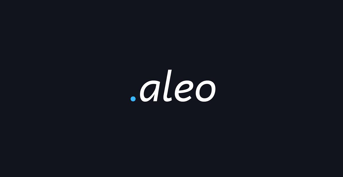 Aleo Developer Plugin | RU - WASTE - Medium