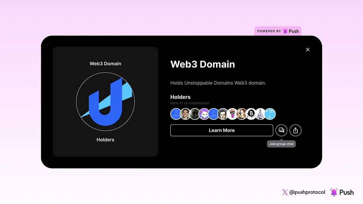 “Empowering Web3 Communication: Unveiling Push Protocol’s Group Chat Integration” | by Sayan ...