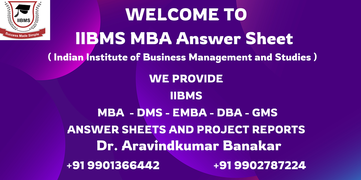 IIBMS Answer Sheets. We are the best source in India for… | by Shruti ...