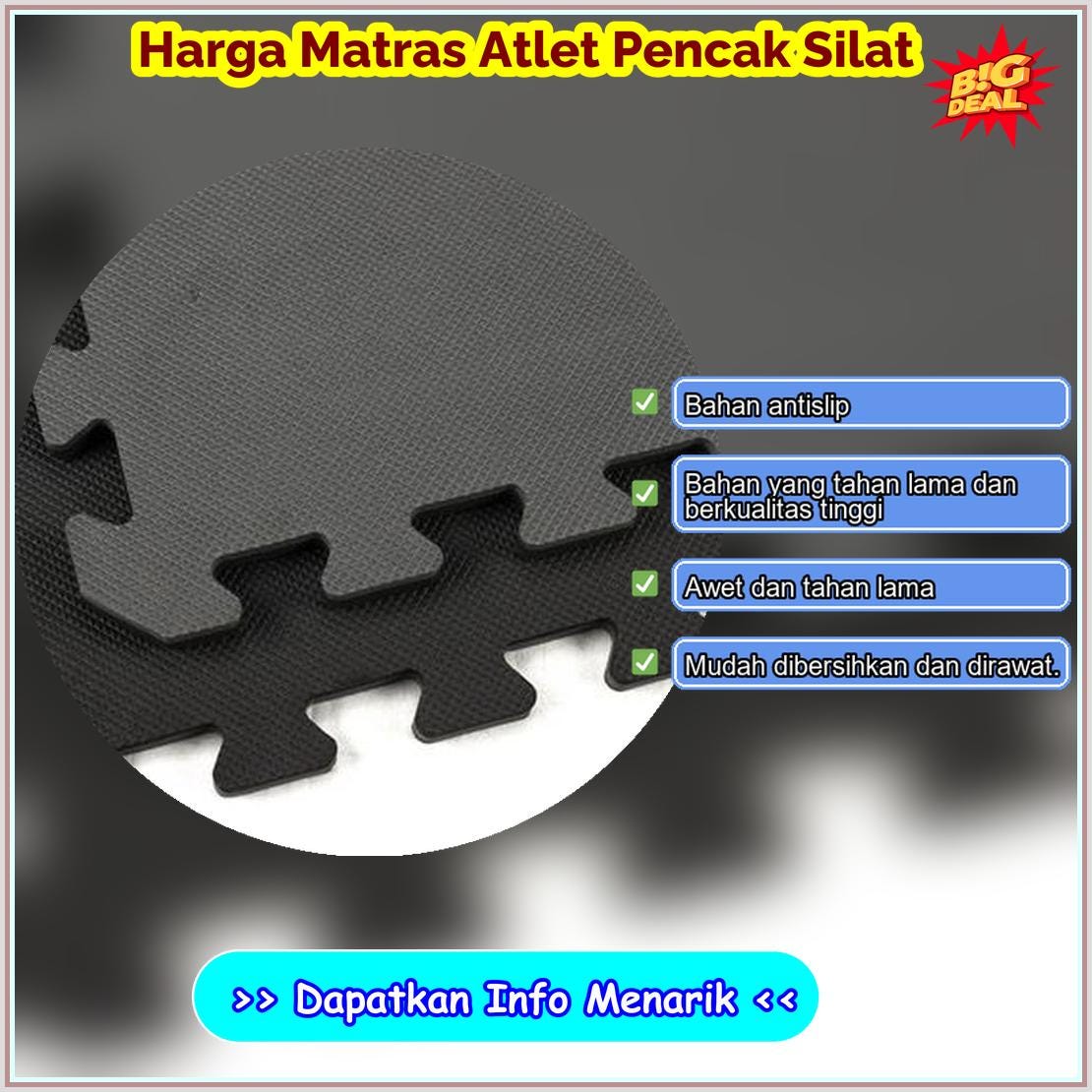 Harga Matras Atlet Pencak Silat - Eva Mat Tebal - Medium