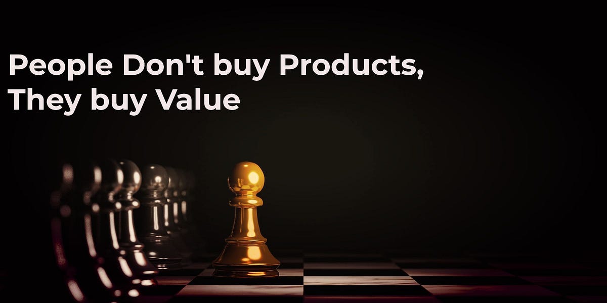 People Don’t buy Products, They buy Value: Crafting & testing the value ...