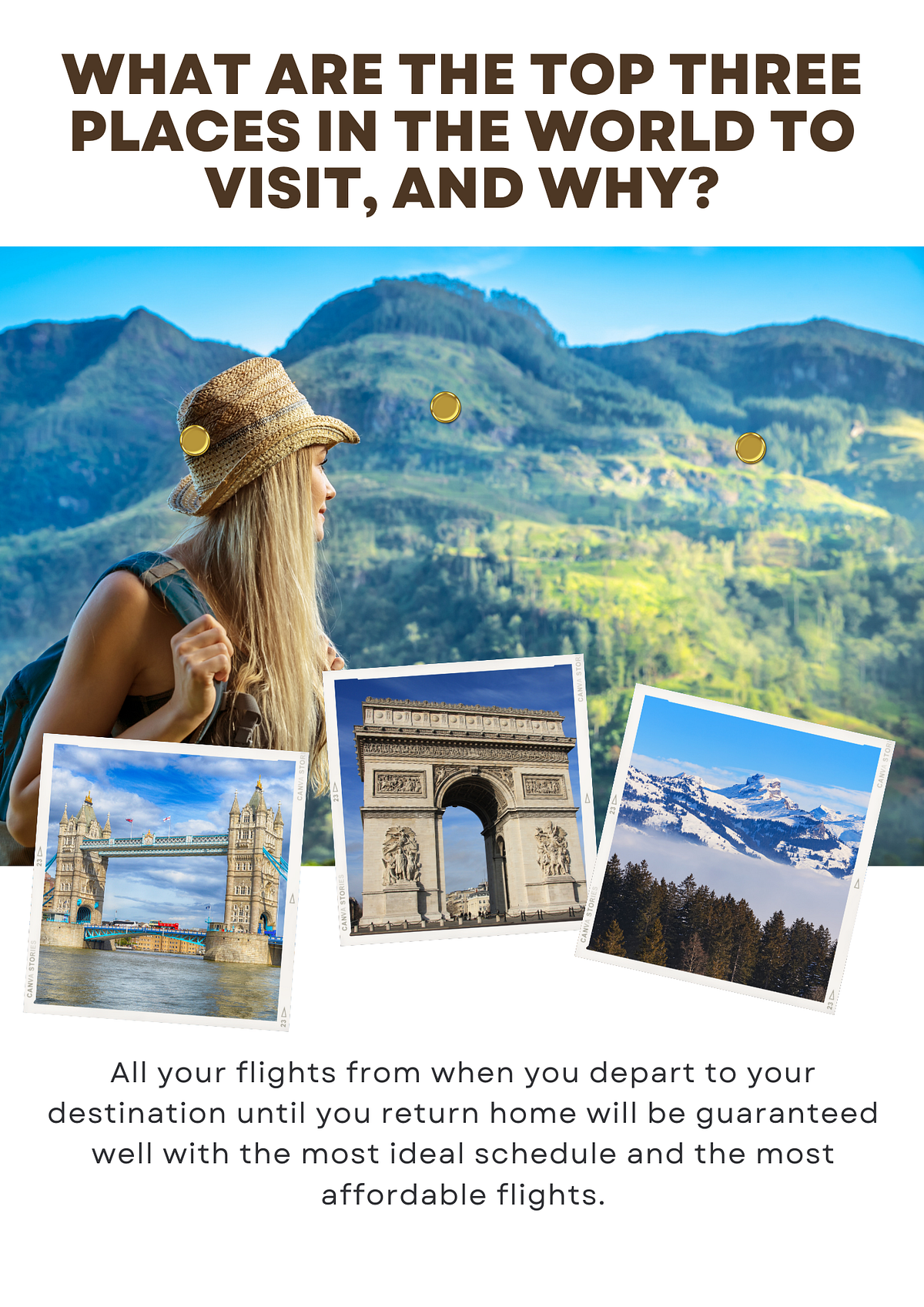 Top Three Places to visit in the World - zakaria ouchettou - Medium
