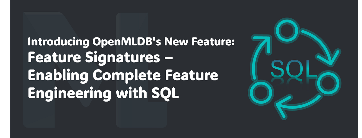 Introducing OpenMLDB’s New Feature: Feature Signatures — Enabling Complete Feature Engineering ...