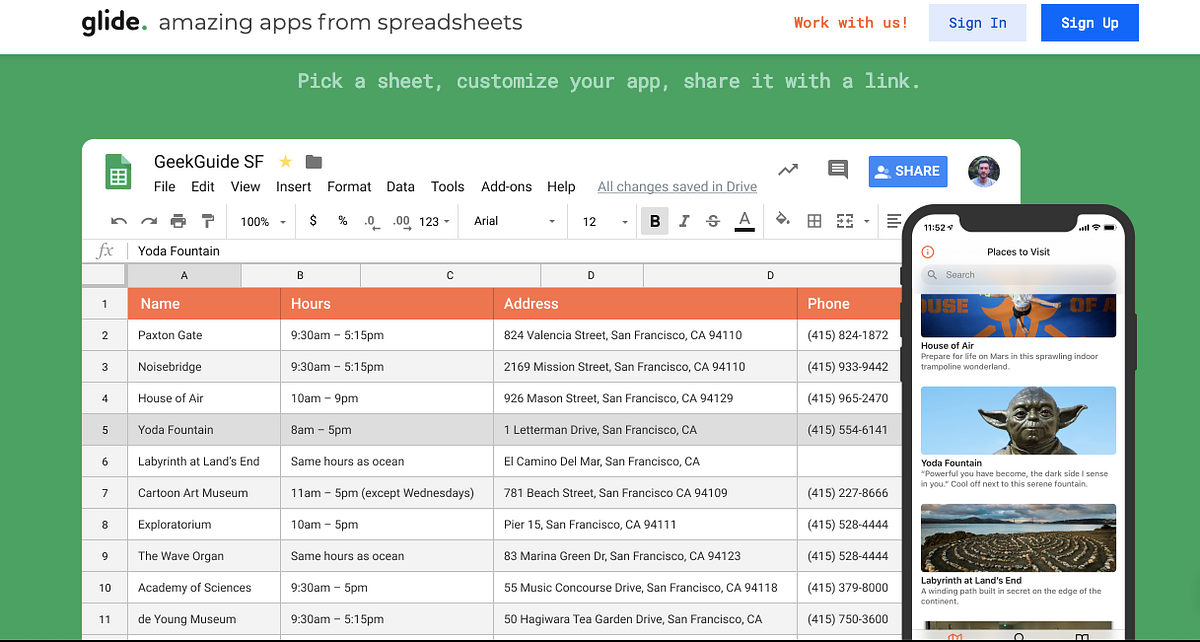 Aplikasi mobile dari Google Sheets? | by Martin Luter | Medium