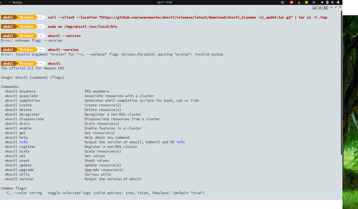 Wip Aws Eks Launchin Using Eksctl By Abdul Gaffoor Noor Basha Medium