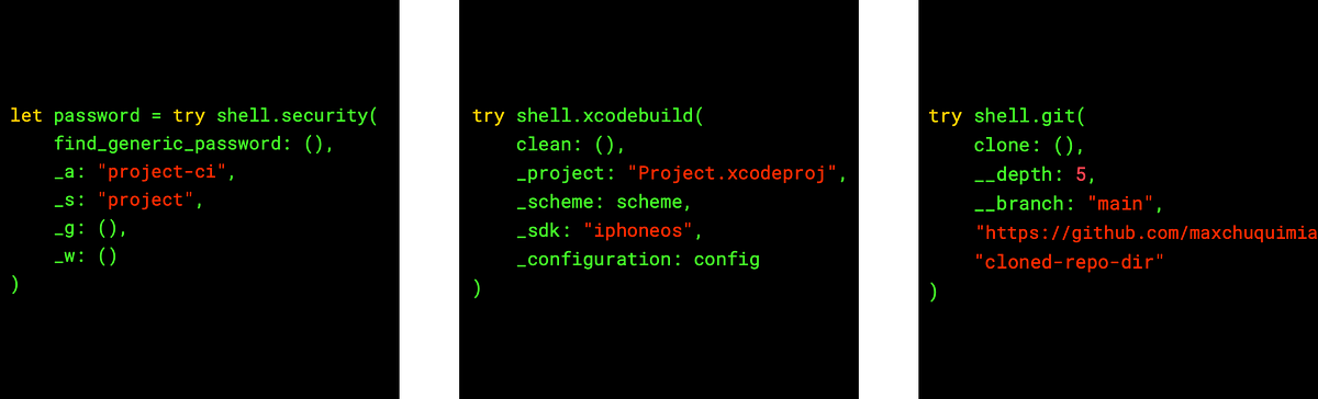 Calling Shell Commands From Swift Using Dynamiccallable And