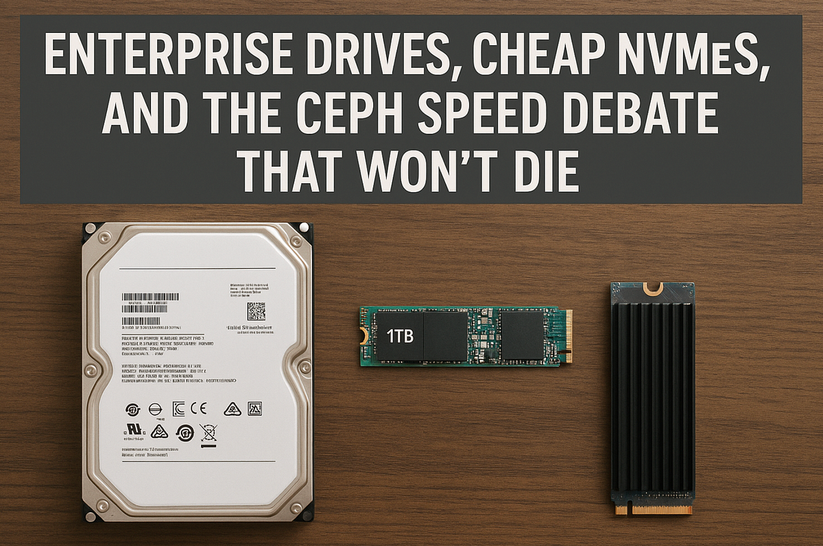 Enterprise Drives, Cheap NVMes, and the Ceph Speed Debate That Won’t ...