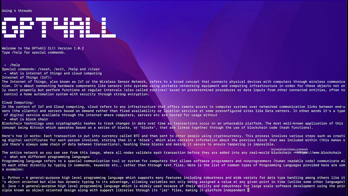 GPT4ALL Command Line:Install GPT4All Command line and run GPT4All Models+Other GGUF Models with ...