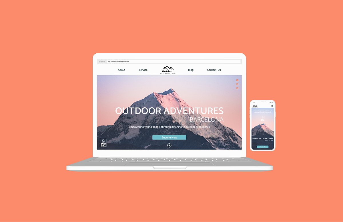 Case Study — Outdoor Adventures BCN — Website Design | by James Higgins ...