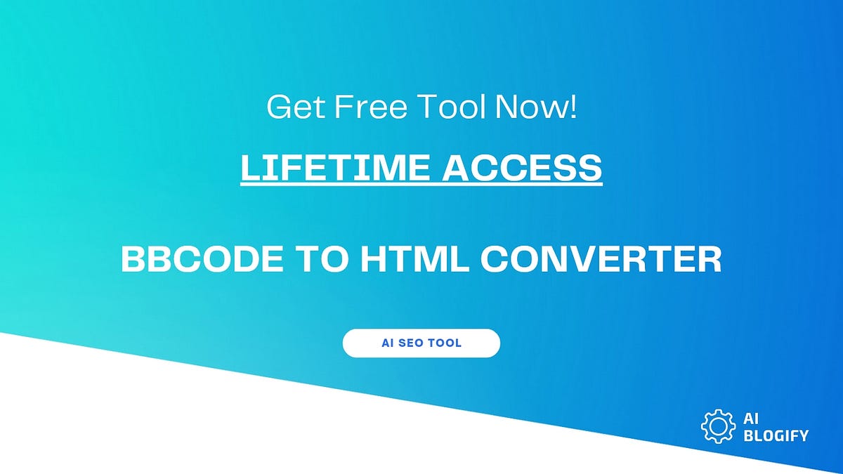 ⚡ Instantly Convert BBCode to HTML with this AI-Powered Tool | by Abu Sayed | Nov, 2023 | Medium