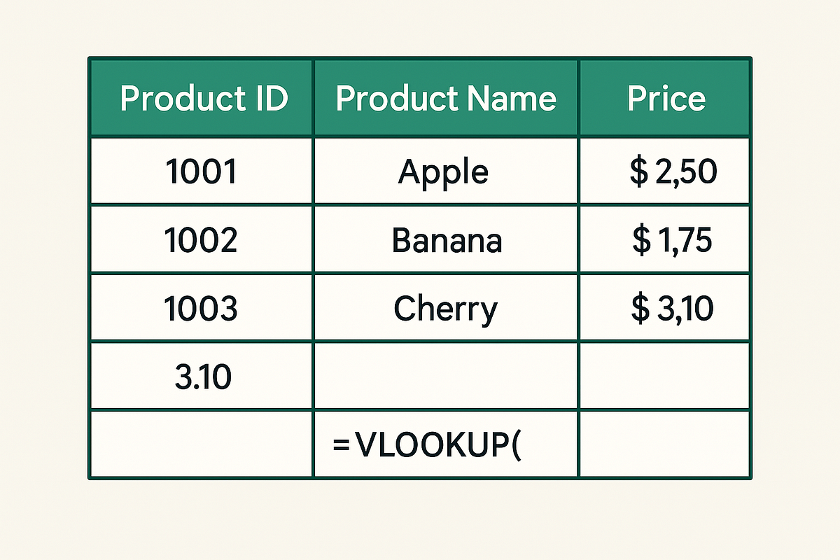 🔁 Mastering Reverse VLOOKUP in Excel: Lookup from Right to Left | by ...