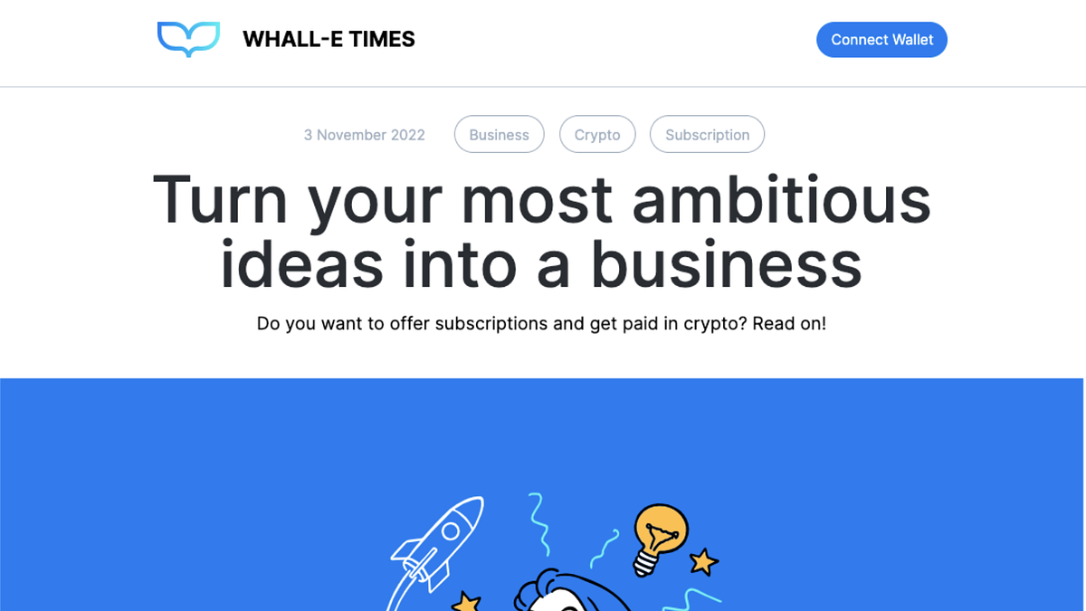 WHALL-E Times demo guide. Introduction | by Suberra | Suberra | Medium