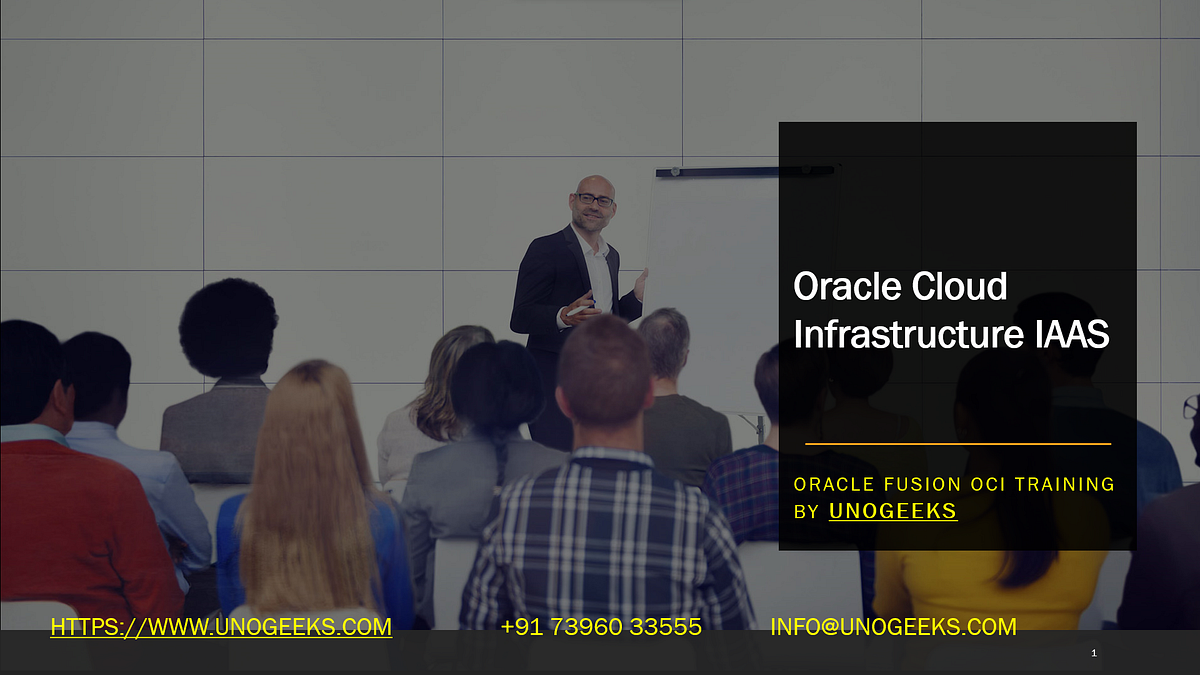 Oracle Cloud Infrastructure IAAS. Oracle Cloud Infrastructure (OCI) is ...