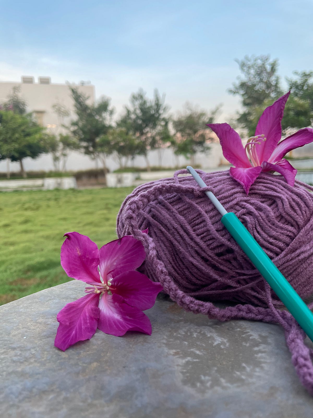 Single crochet. So yesterday, I sat down with just one… | by Boo | Medium