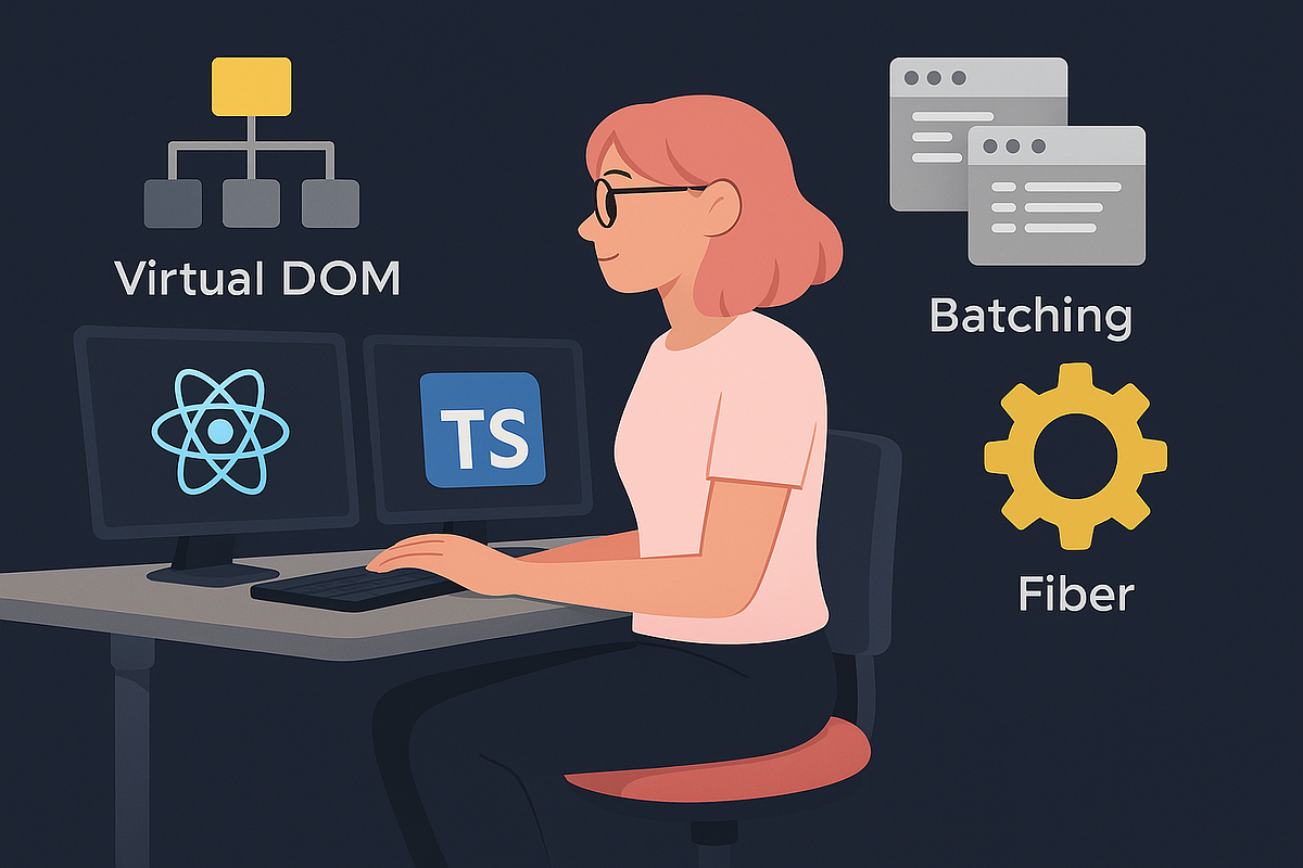 Behind the Scenes of React: Virtual DOM, Batching, and the Fiber Engine | by Sasha Bychkova ...