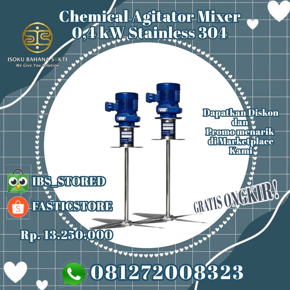 Agitator Mixer Design Beli 082172008323 - Ica Isoku - Medium