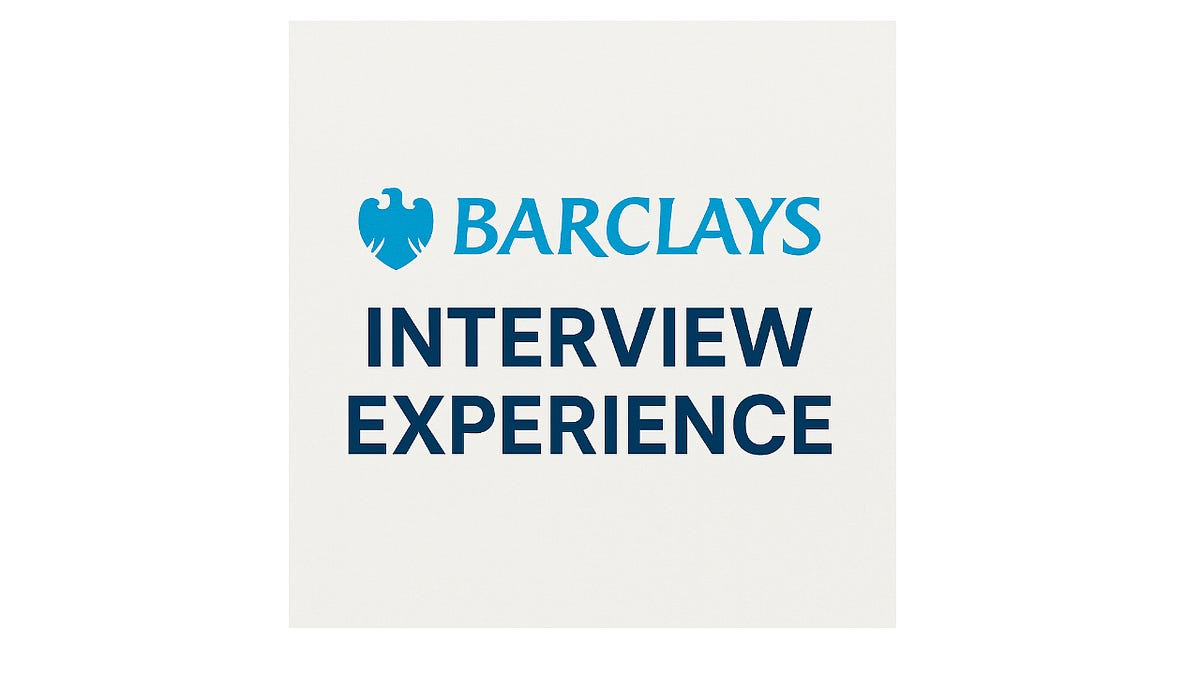 Barclays Java Backend Developer Interview By Praveencodes Jul 2025 Medium