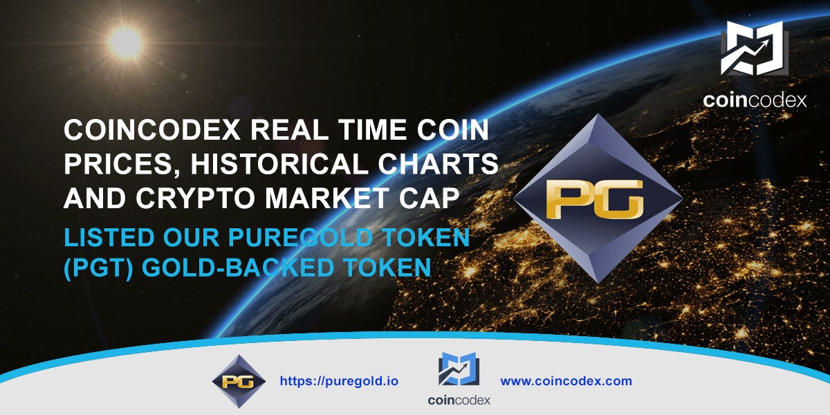 Puregold Token (PGT), Gold-Backed Token Is Now Listed On CoinCodex.com | by PureGold.SG | Medium