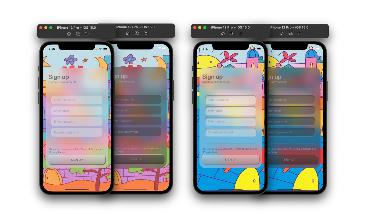 SwiftUI Materials Tutorial: Build a Glassmorphism Login Screen | by Sarah | Better Programming