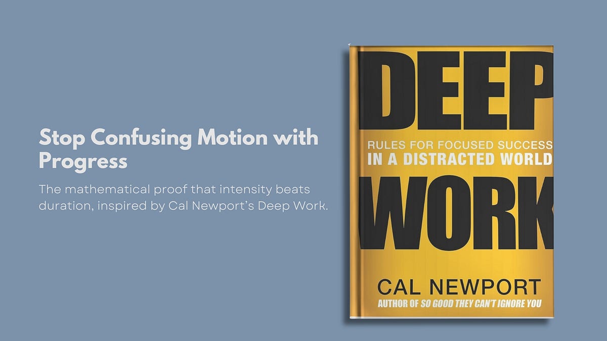 Stop Confusing Motion with Progress | by Zack Liu | Medium