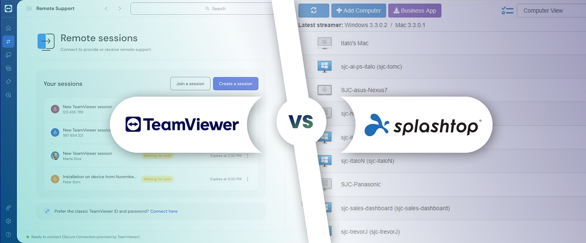 TeamViewer vs. Splashtop: Which Remote Desktop Solution to Choose? | by HelpWire | Sep, 2024 ...