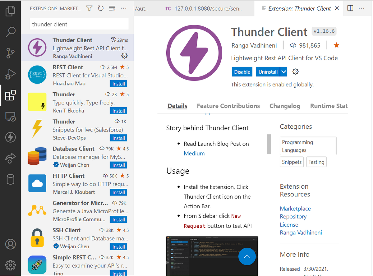 Using Thunder Client VS Code Extension for Your APIs | by Amelye Chatila | Better Programming