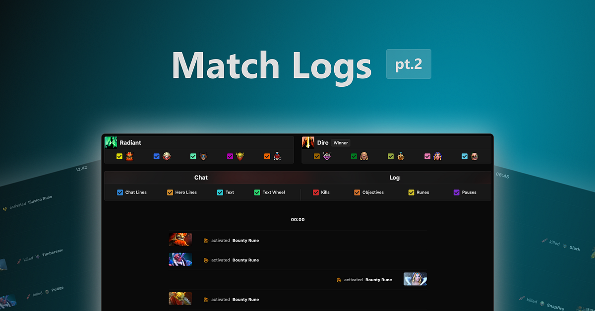 Logging Every Match. Updated Match Logs, and preparations… | by STRATZ ...